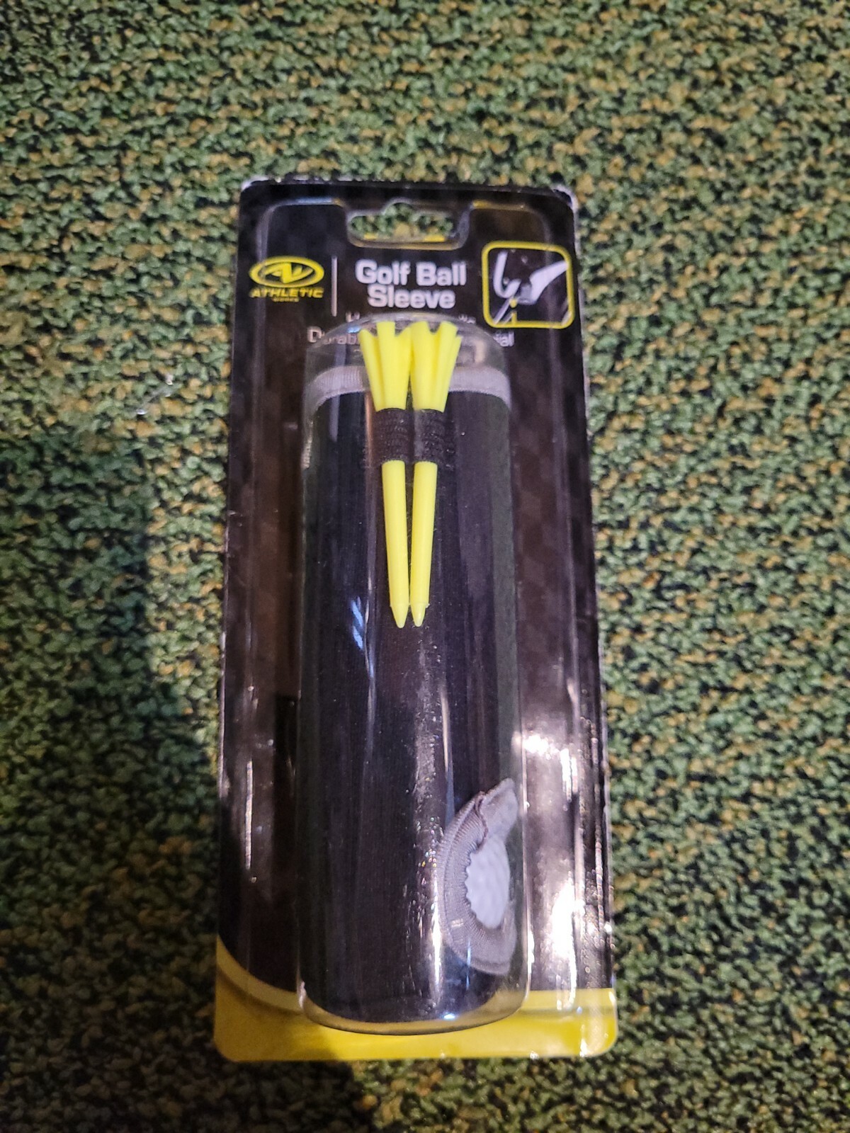 Athletic Works Golf Ball Sleeve With 2 Golf Tee Loops - Holds 3 Golf ...