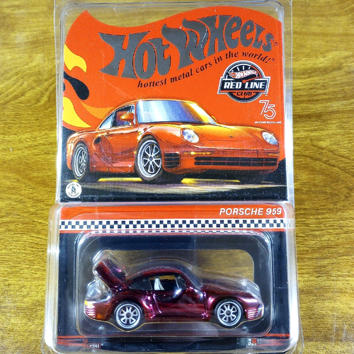 Hot Wheels RLC Porsche 959 Spectraflame Red Exclusive 75th Real Riders ...