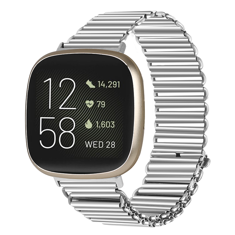 Stainless Steel Loop Bracelet Band For Fitbit Versa 3/Sense Versa 4 ...