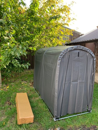 Garden Storage Shelter Bike Shed Log Store Bicycle Tent L: 1.87 x W: 1 ...
