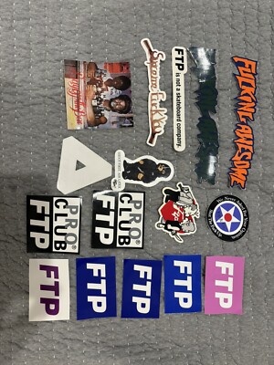 FTP, FA, Supreme Sticker lot. | eBay