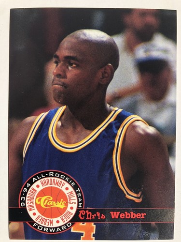 1993-94 Classic Chris Webber 93-94 All-Rookie Team Forward #13 Golden ...