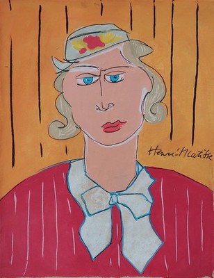 Henri Matisse Signed Fauvist Oil Painting on Canvas - French Modern Art ...