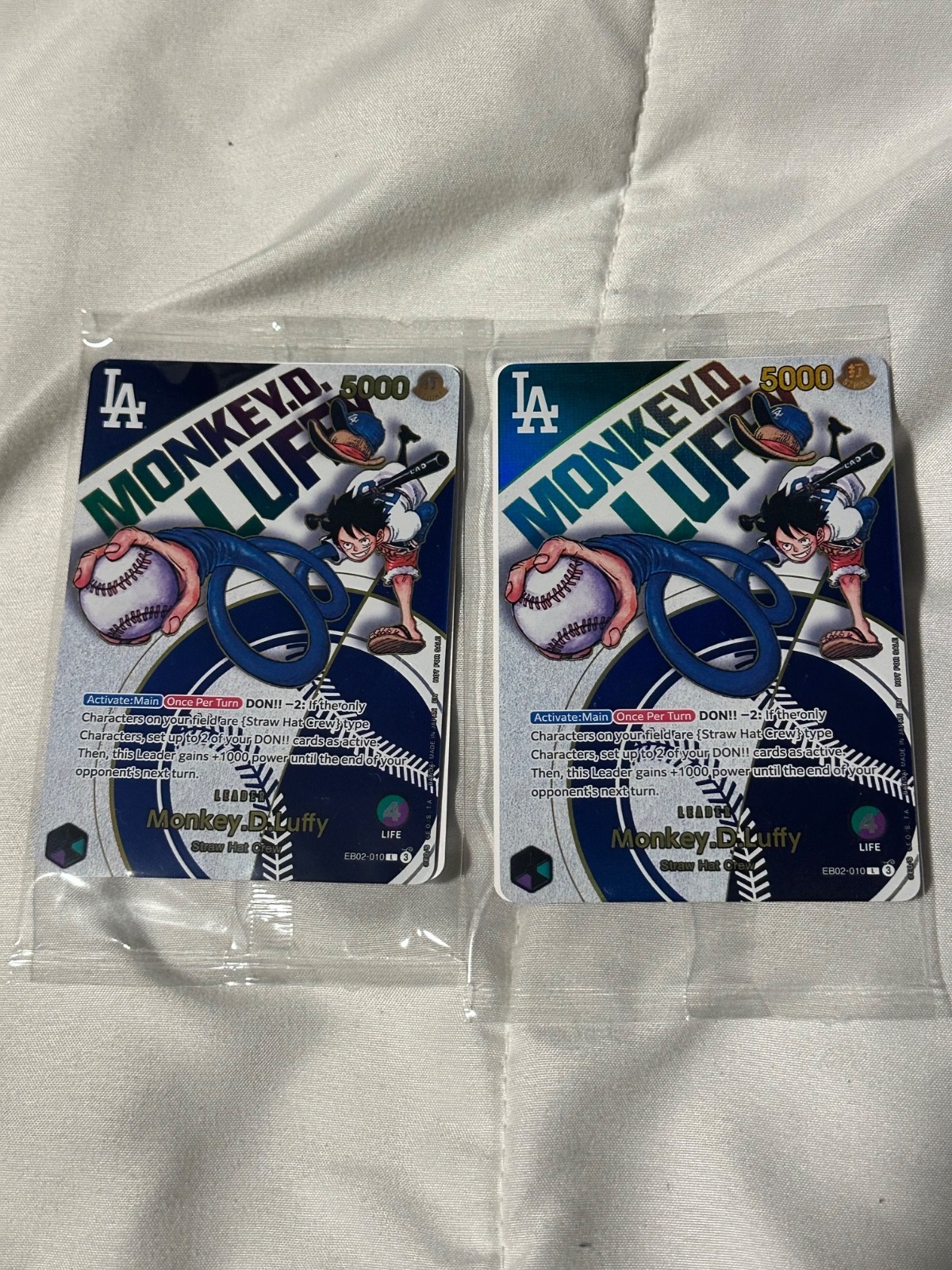 [UNOPENED] Monkey D Luffy Dodgers Card - One Piece Limited Edition | eBay