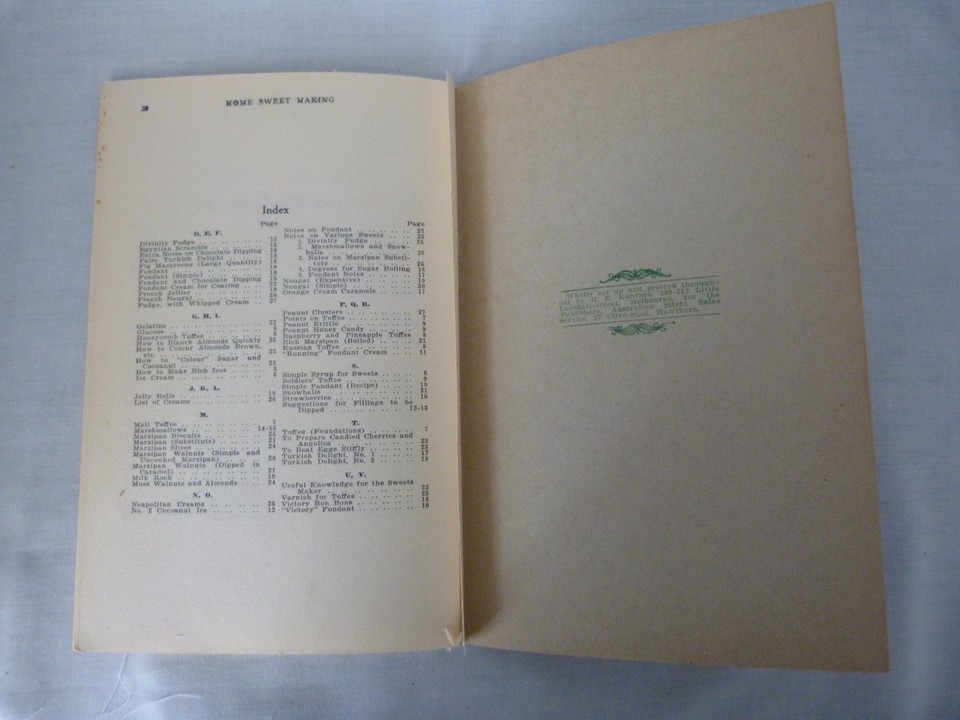 Miss Drake's Student's Text Book for Sweet Making 1st Edition C:1915 ...