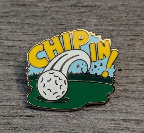 ⛳ "Chip In" Golf Ball & Hole On Putting Green Red Flag Clever Sports ...