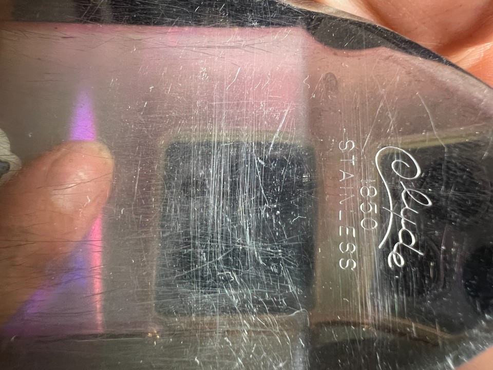 Vintage SMALL CLYDE 1850 Stainless Steel SPATULA 8” Wood Handle | eBay