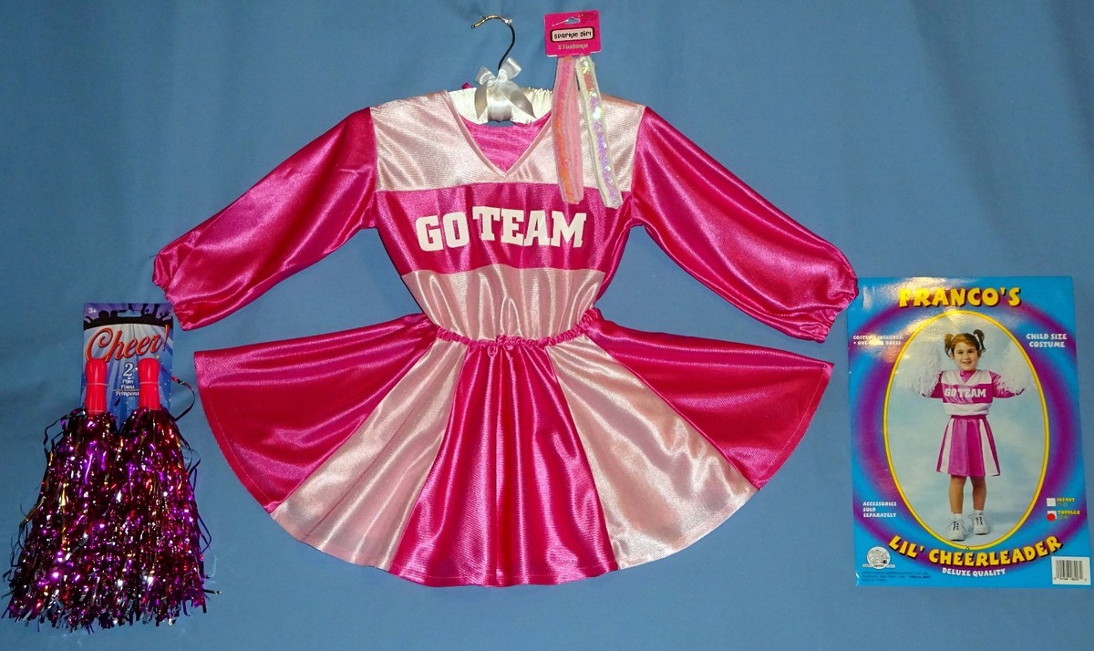 Go Team Cheerleader Costume Pink