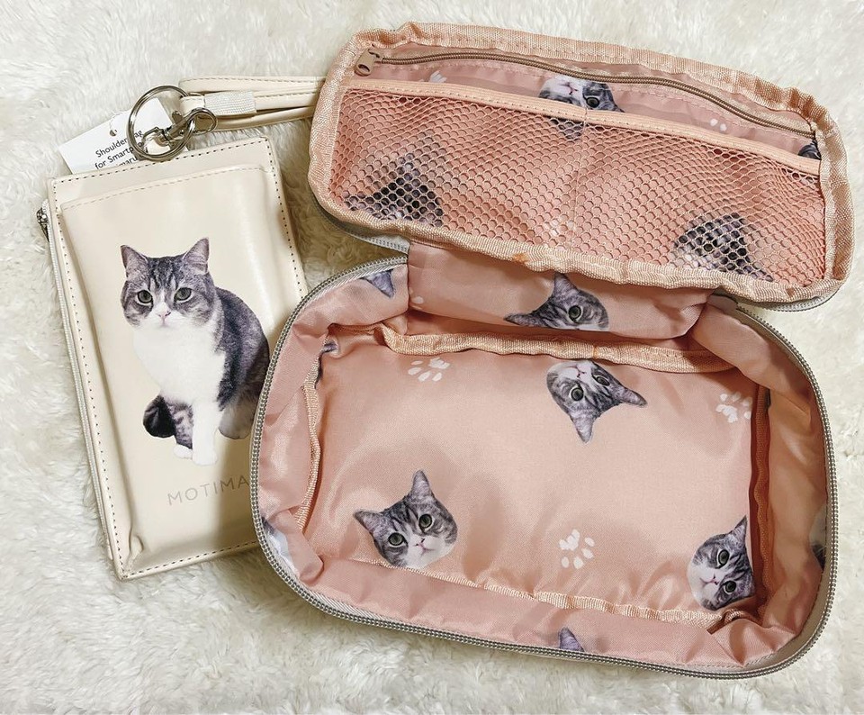 Mochimaru Motimaru Diary Smartphone Shoulder Gadget Pouch White With ...