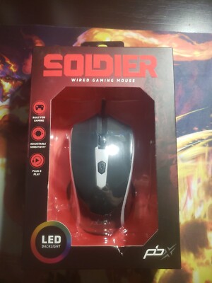 PBX Soldier Wired Gaming Mouse | Ergonomic, Wired, RGB Backlit, Gaming ...