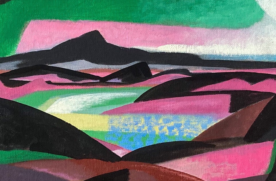 Modern Abstract Desert Contemporary oil painting landscape Art Santa Fe ...
