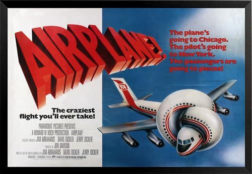 BUY ART FOR LESS Officially Licensed Airplane! The Movie Comedy 24 X 36 ...