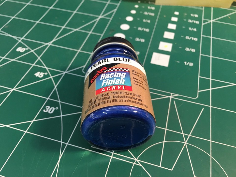 Pactra RC5202 Pearl Blue 1 oz Acrylic Racing Finish Polycarbonate Lexan ...