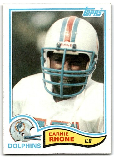 1982 Topps Earnie Rhone Rookie . Miami Dolphins #135 | eBay