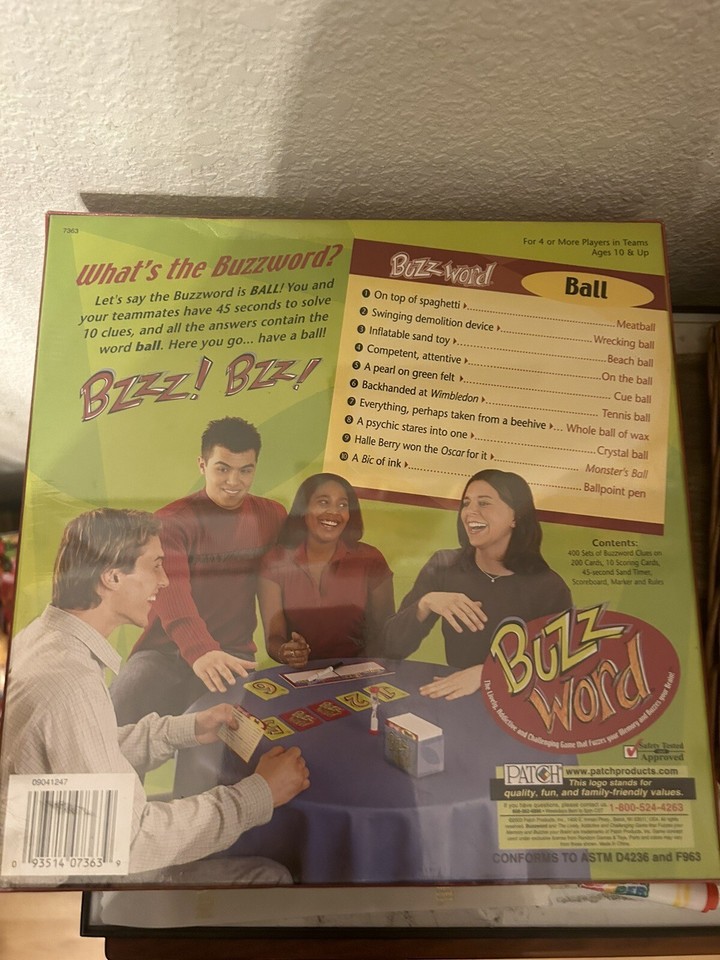 BUZZ WORD Card Game Brand New / Sealed - Family Friend Game Night Patch ...