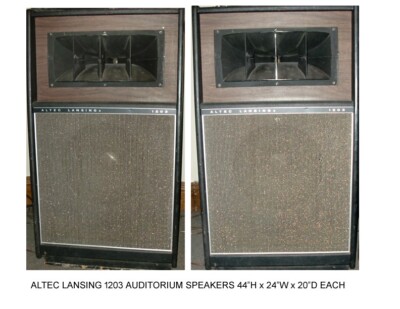 ALTEC LANCING 1203 SPEAKERS PAIR | eBay