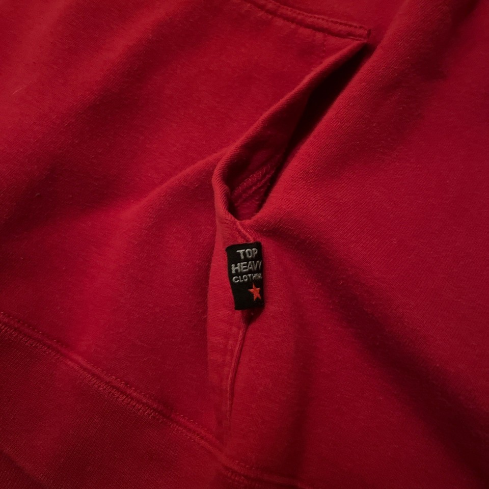 Y2K Early 2000s Top Heavy Clothing Tribal Print 2XL Red Hoodie | eBay