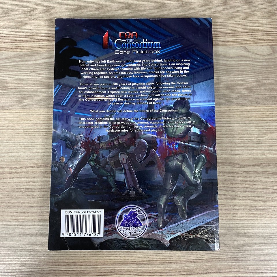 SIGNED ERA THE CONSORTIUM CORE RULEBOOK ROLEPLAY SOFTBACK RPG BOOK ...
