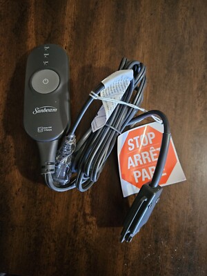 Sunbeam Style AA85 3-Prong Electric Heated Throw Blanket Controller ...