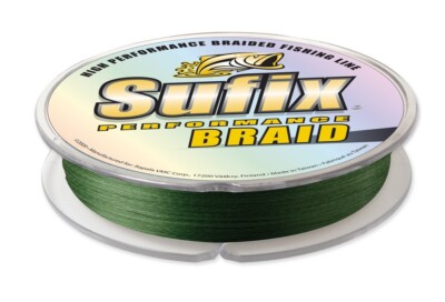 Sufix Performance Braid - Lo-Vis Green 50 lb Test - 100 yards Fishing ...