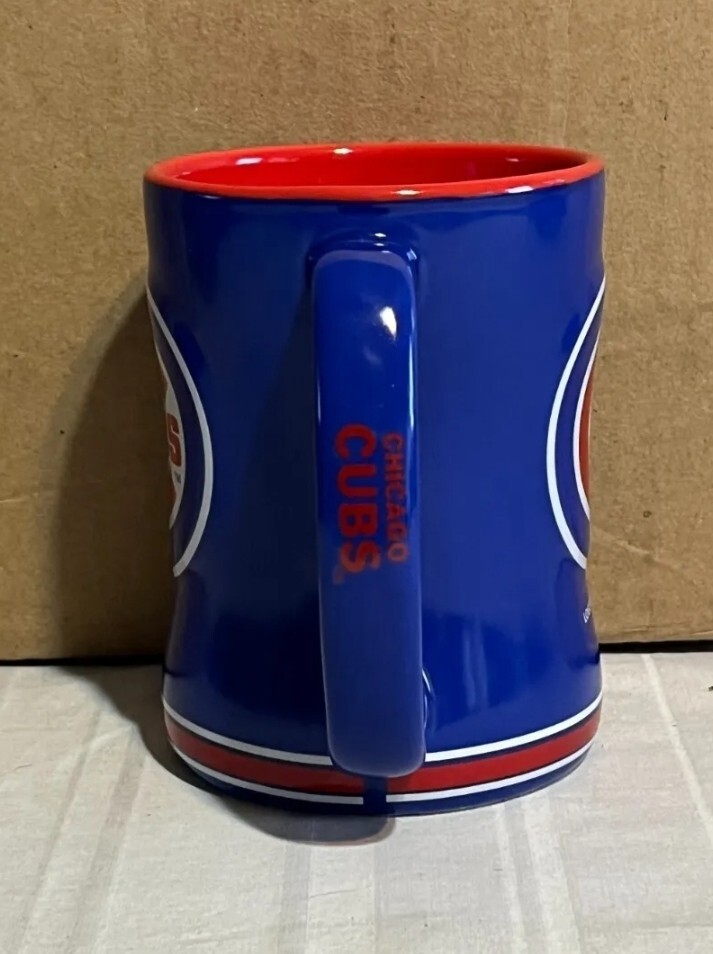 Chicago Cubs 15oz Sculpted Relief Coffee Mug [NEW] MLB Tea Cup Hot | eBay