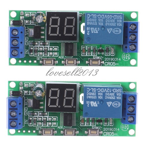 DC 5V 12V 24V Multifunction Time Infinite Delay Switch Timer Relay ...