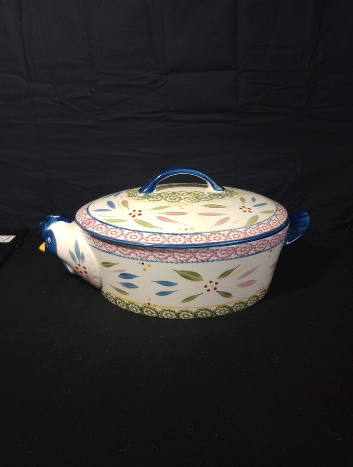 Set Of 3 Confetti Old World Pattern Chicken Ovenware Temp-tations by ...