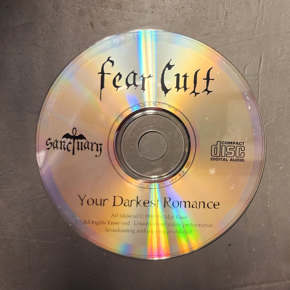 Fear Cult CD Your Darkest Romance RARE 1996 Gothic GOTH Deathrock | eBay
