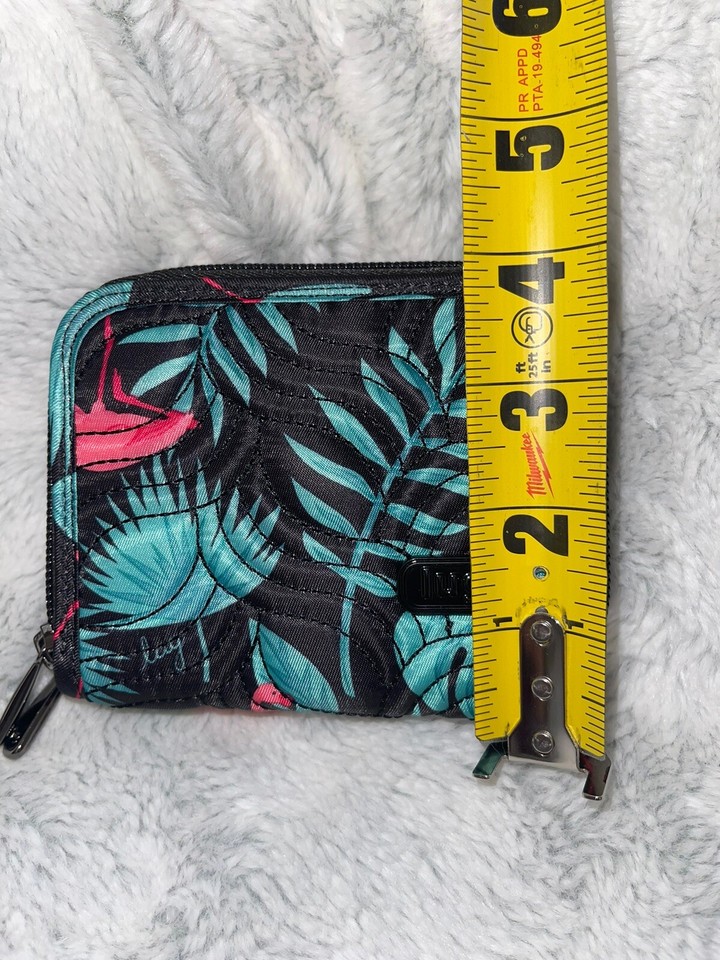 LUG Splits Wallet Quilted Accordion Double Zip RFID Wallet Flamingo ...