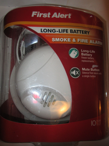First Alert Smoke And Fire Alarm With Lithium Battery 85 dB Alarm ...