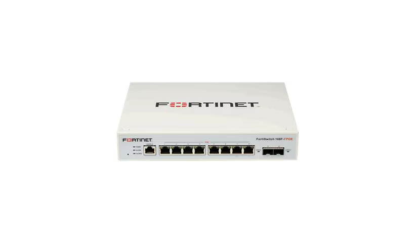 Fortinet FortiSwitch Secure Access Switch UNREGISTERED (FS-108F-FPOE ...
