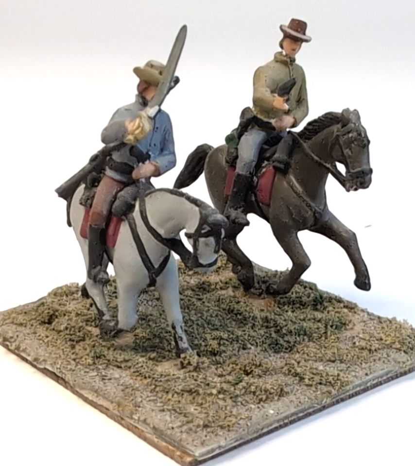 MUSKET MINIATURES- CIVIL WAR-CONFEDERATE CAVALRY - 22mm Painted Metal ...