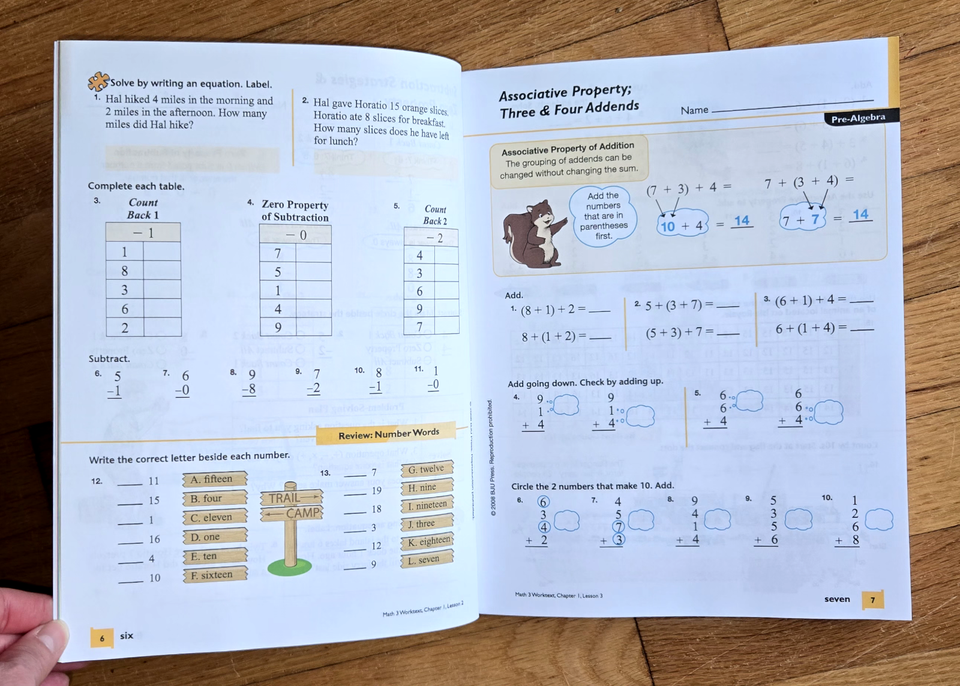 Math 3 BJU *NEW Worktext, Reviews, Student Manipulatives, Tests ...