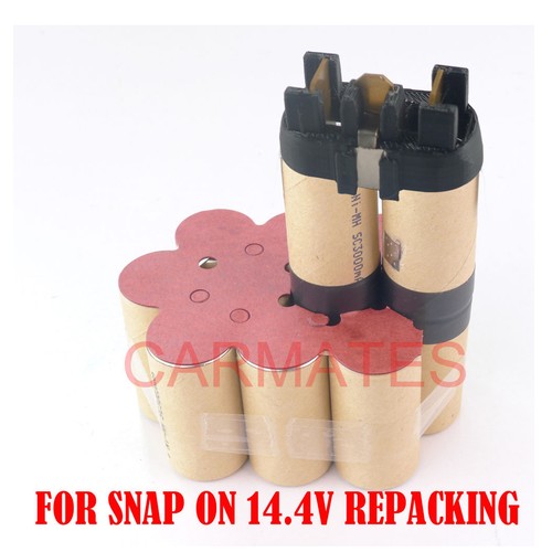 Battery Rebuild Pack For SNAP ON 14.4V 3.0Ah A CTB314 CT3450 Rattle Gun ...