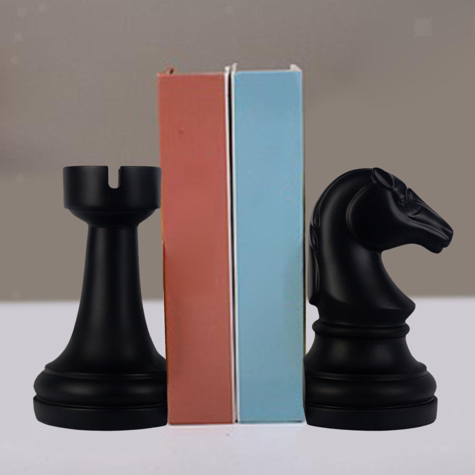 Chess Bookends Book Ends to Hold Books Support Dividers for Home Office ...