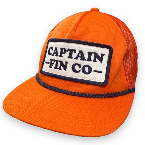 Captain Fin Co Hat Cap Snapback Black Mesh Foam Trucker One Size Surf ...