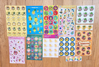 PINEAPPLE SNIFF 202 Stickers ANIMALS Fruit CANDY POP Toucans PINEAPPLE ...