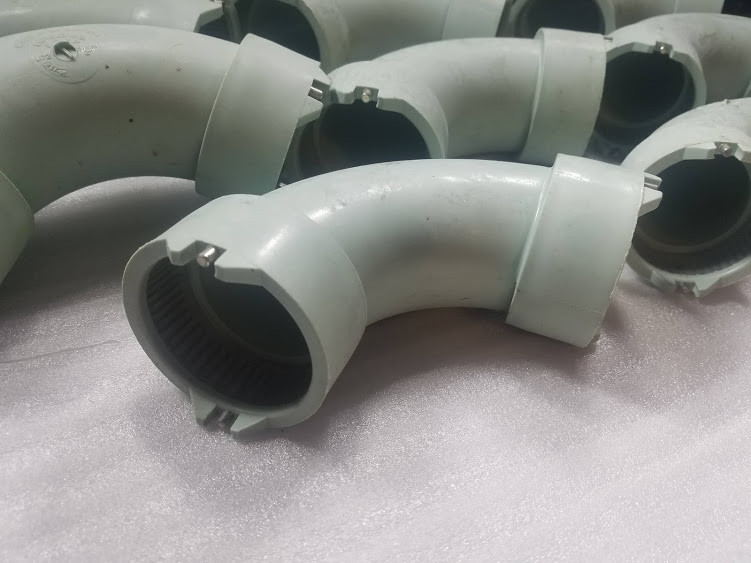 [14] Enfield Acid Waste 1-1/2" by 90 Degree Elbow FRPP 210, ASTM-F1412 ...