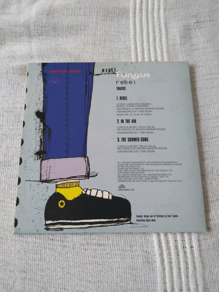 Fungus - Rebel. 3 Track CD Promo. Cat No. CDFOODDJ 125. (1999). | eBay UK
