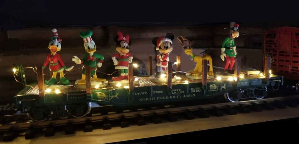 9V 7 FT. SILVER STRING & 20 MINI LED LIGHTS LGB G SCALE TRAIN CHRISTMAS ...