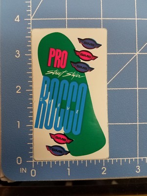 NOS Sims Skateboard Sticker - Steve Rocco - Green/White | eBay