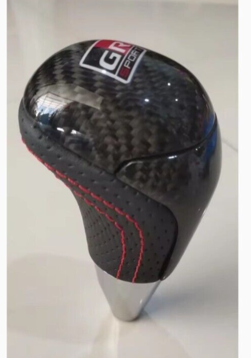 FIT FOR TOYOTA HILUX FORTUNER SR5 GR SPORT CARBON GEAR SHIFT KNOB A/T ...