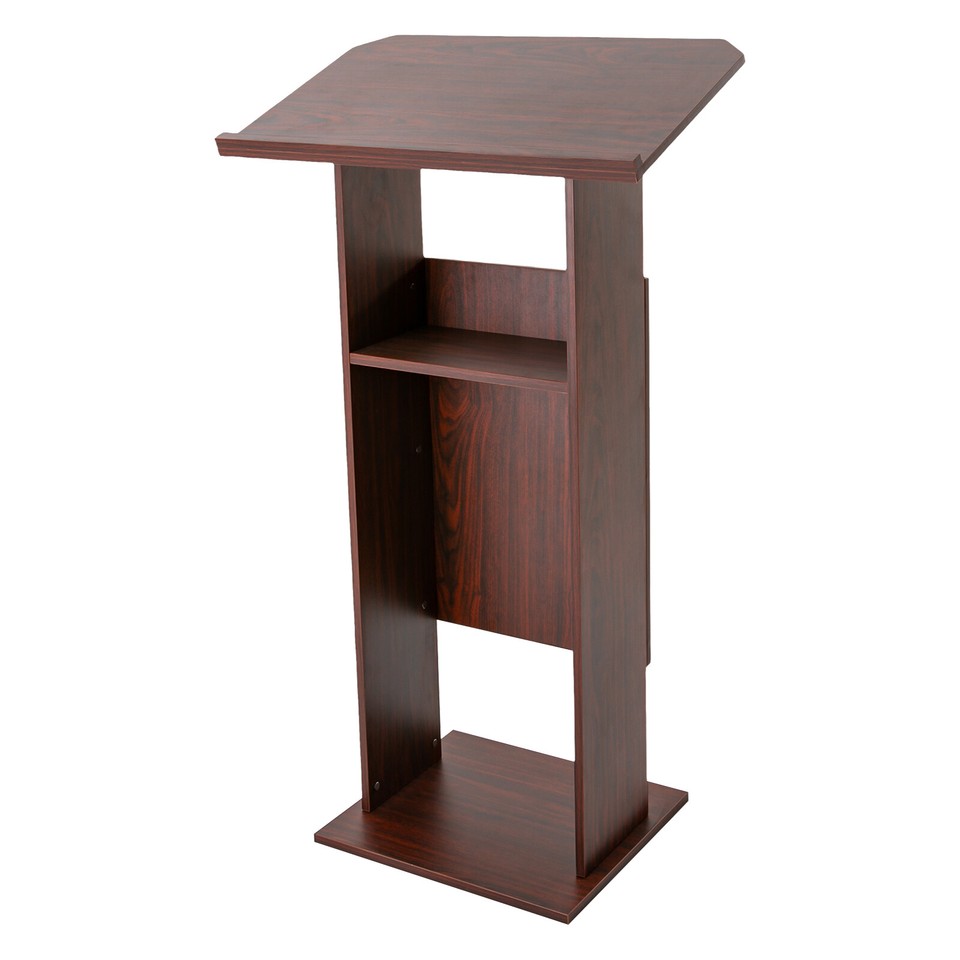 47.7inch Wood Podium Conference Pulpit Podium Speech Church Lectern ...