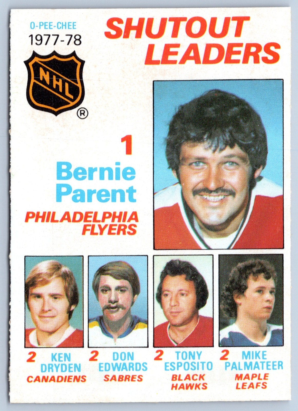 BERNIE PARENT / KEN DRYDEN / TONY ESPOSITO 1978-79 O-PEE-CHEE NO 70 NM+ ...