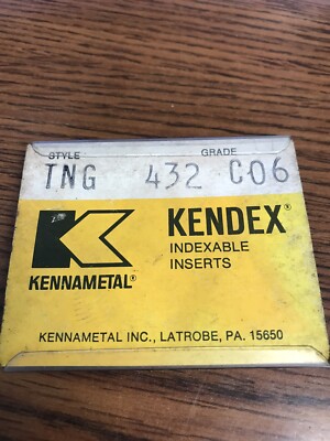 Kendex Indexable Inserts, Style: TNG, Grade: C06 | eBay