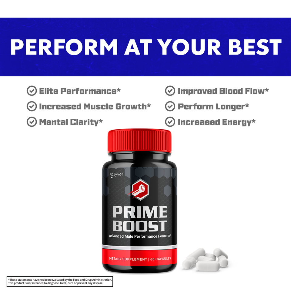 Prime Boost Pills for Men Advanced Male Support Formula Supplement 60 ...