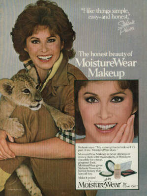 Stefanie Powers for Cover Girl MoistureWear Makeup ad 1983 | eBay