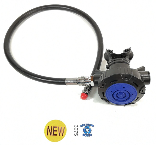 NEW Second Stage Scuba Dive Regulator Blue + NEW 30" Scubapro Hose 2nd ...