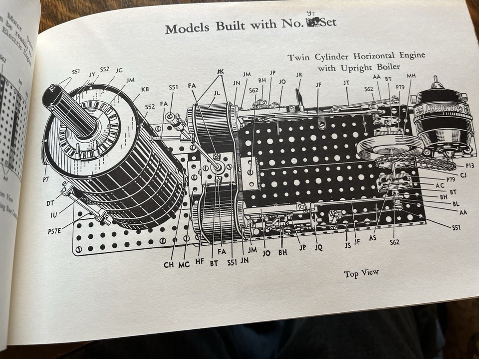 1934 The New Erector Set Manual How to Make 'Em Book A. C. Gilbert ...