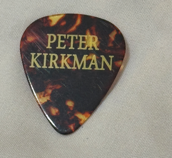 SCORPIONS GUITAR PICK PETER KIRKMAN SIGNATURE CONCERT TOUR STAGE BAND ...